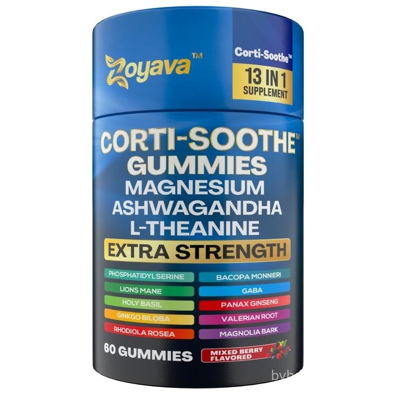 Zoyava Corti-Soothe Gummies - Mixed Berry Flavored All-in-One Cortisol ...