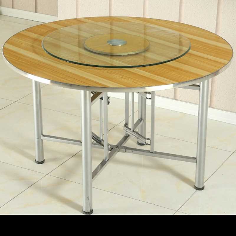 S Meja Makan Gaya Desa Meja Hotel Rumah Meja Bulat Besar dengan Meja ...