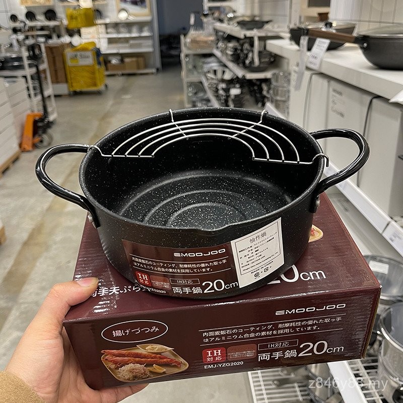 Kuali Tempura Penjimatan Minyak Jepun Isi Rumah Mini dengan Penapis ...