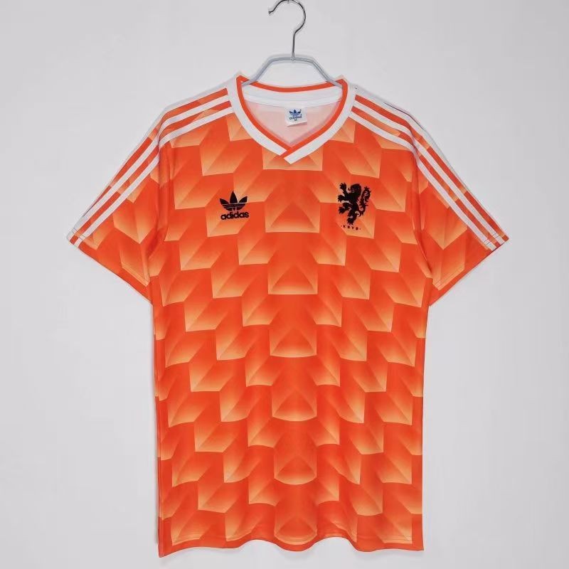 Classic retro 1988 Dutch home football shirt | Shopee Malaysia