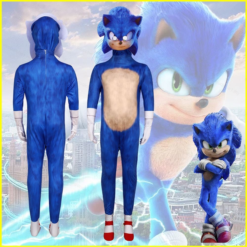 COOL Sonic the Hedgehog 3 tight clothing role play cosplay cloth for ...