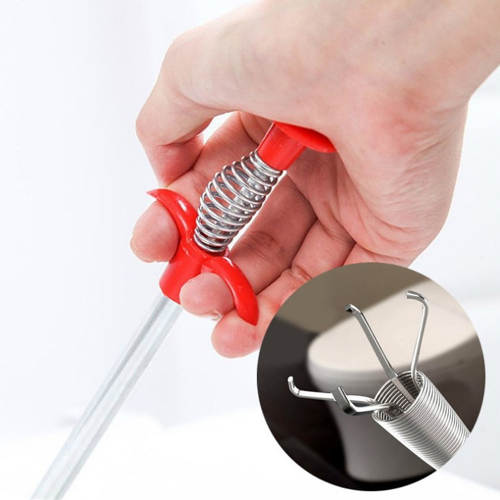 Snake Drain Clog Remover Hand Clip Dredge drain gripper Flexible ...