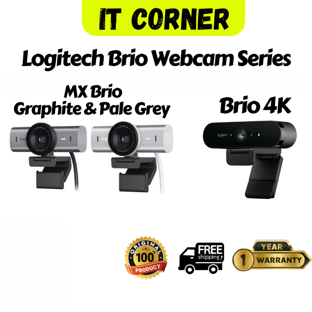 Logitech MX Brio Ultra HD 4K & Brio 4k Ultra HD Pro Webcam | Shopee ...