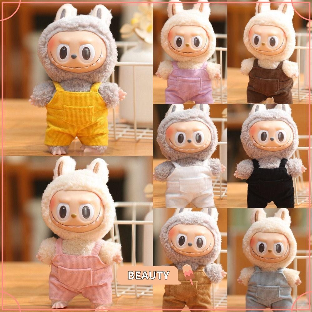 BEAUTYONE Labubu Strap Pants, DIY 17CM Labubu Doll Rompers, Sweet ...