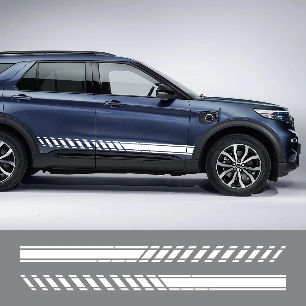 Car Stripes Style Stickers For Ford Explorer 1 2 3 4 5 6 Sport Hybrid ...