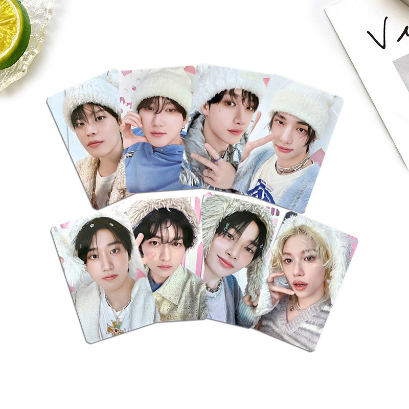 8-9pcs STRAY KIDS 5TH FANMEETING Lomo Cards HOP HIP ATE Photocards Bang ...