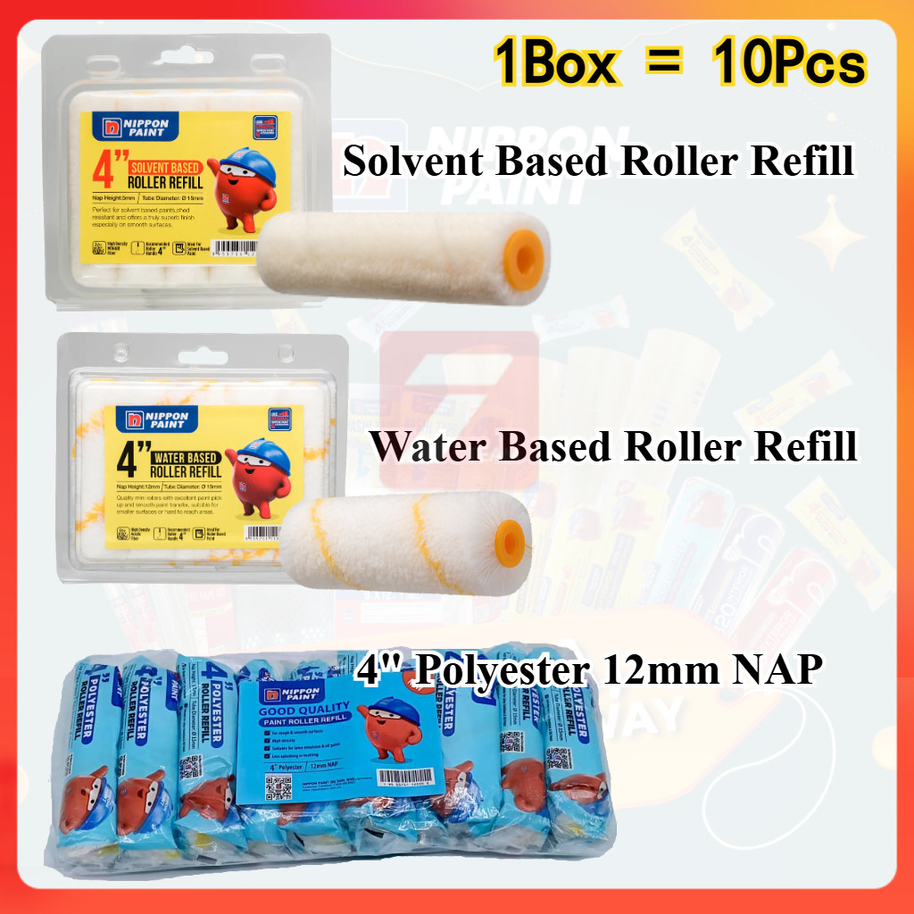 NIPPON Paint Roller Refill Painting Tools Berus Cat Minyak Paint Roller ...