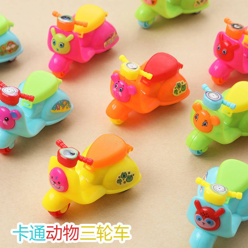 Children Toy Car Mini Pull Back Cartoon Motorcycle Tricycle | Shopee ...