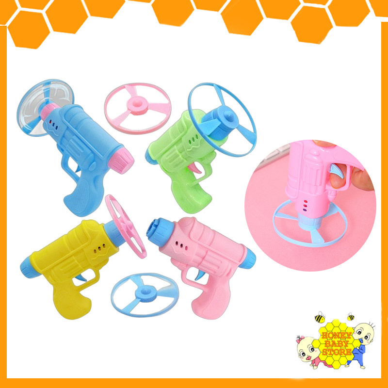 Kids Flying Disc Spinning Top Toys Classic Flying Skeet Gun Flying ...
