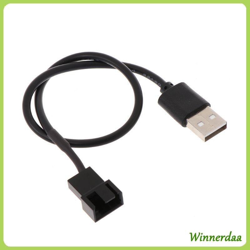 WIN USB to 3-Pin 4-Pin PWM 5V USB Sleeved Fan Power Adapter Cable USB to 3 Pin 4 Pin for Case ...