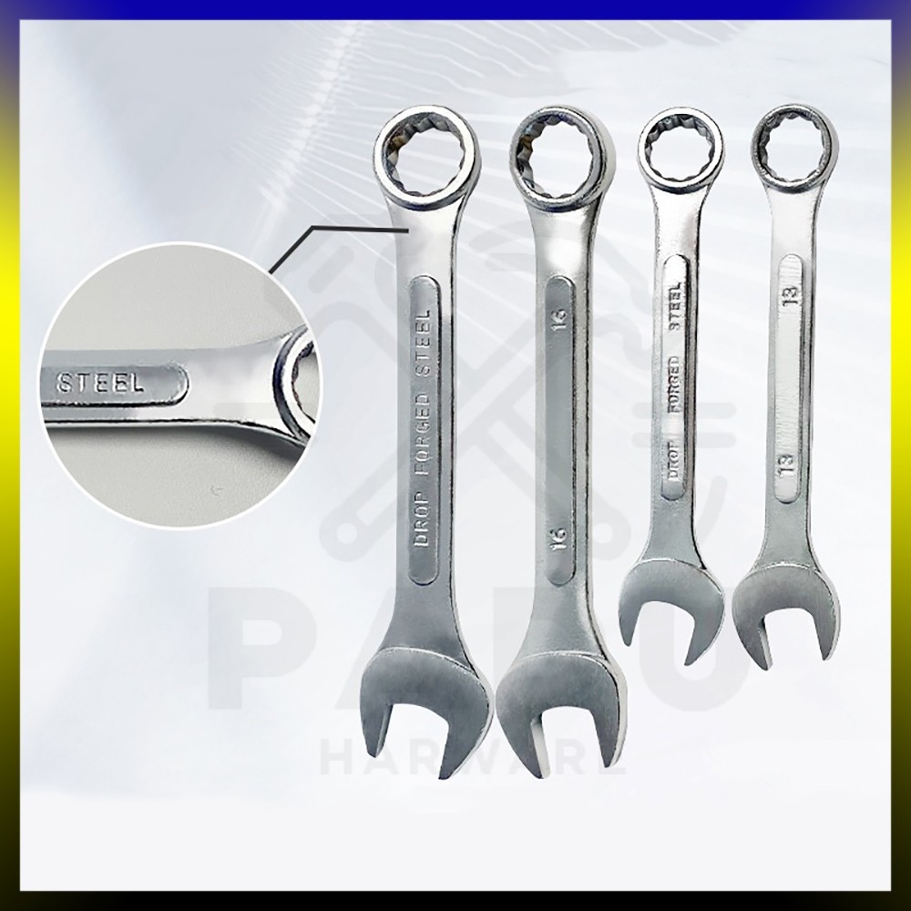 Combination Wrench Forged Carbon Steel Spanner Open End Box End Double ...