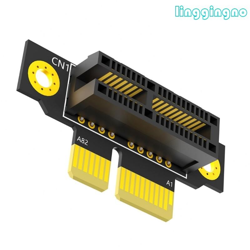 RR PCIE 1X 90 Degree Reverse Male to Female Risers Card Adapters Risers ...
