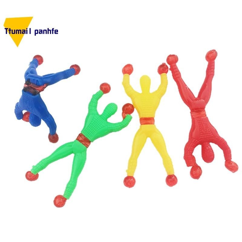Children's Small Toys Funny Wall Climbing Big Stick Man Spider Stick ...