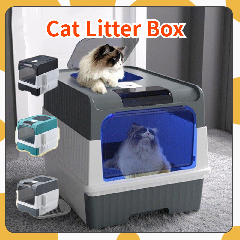 【COD】Cat Litter Box Enclosed Cat Toilet Box Deodorization Disinfection ...