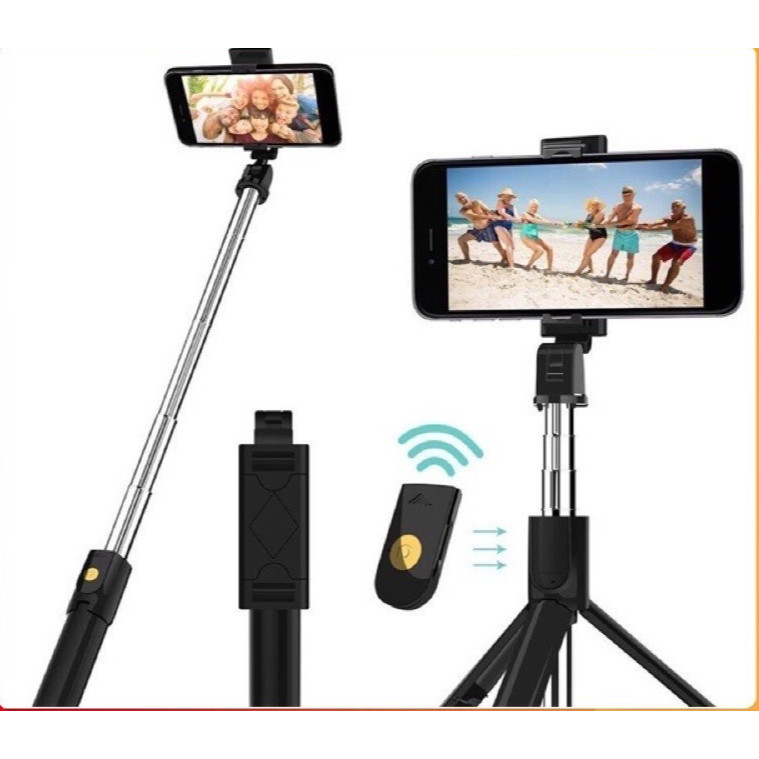 Selfie Stick With 3-Pin K07 Short Length Adjustable Stand, With ...