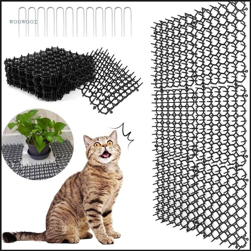 WOOW Cat Scare Mats Deterrent Mats Set Outdoor Garden Anti-Digging ...