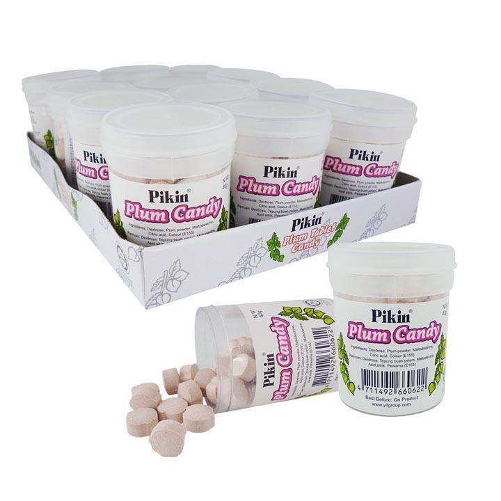 [TRADITIONAL] PIKIN PLUM TABLET CANDY 40G BOX (12JARS) GULA ASAM VIRAL ...