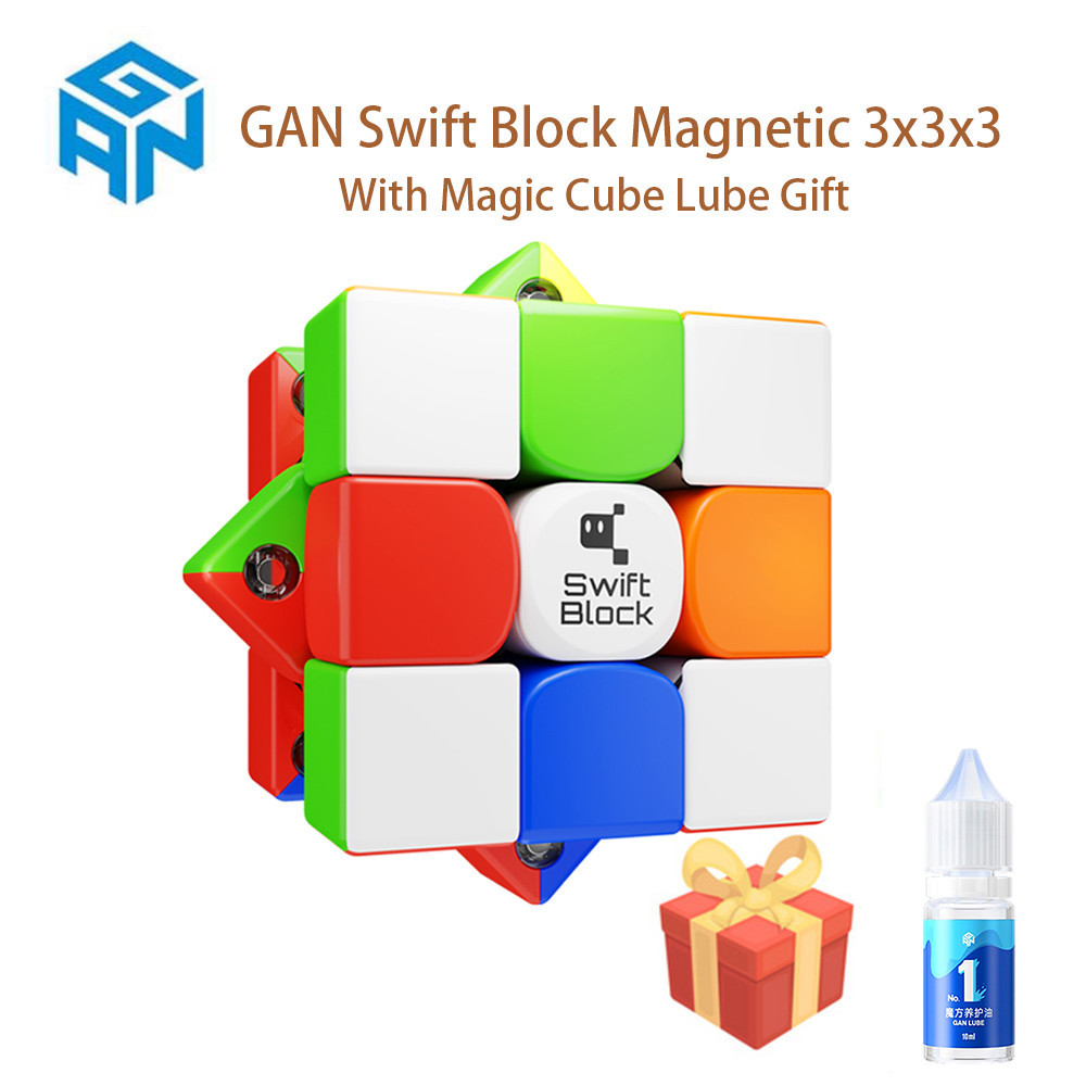 GAN Swift Block 355S 3X3 Magnetic Cube Professional Competition Compete ...