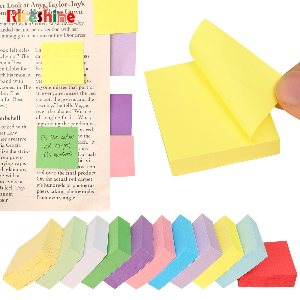 Portable Square Ballpoint Pen Sticky Notes Notebook Planner Student ...