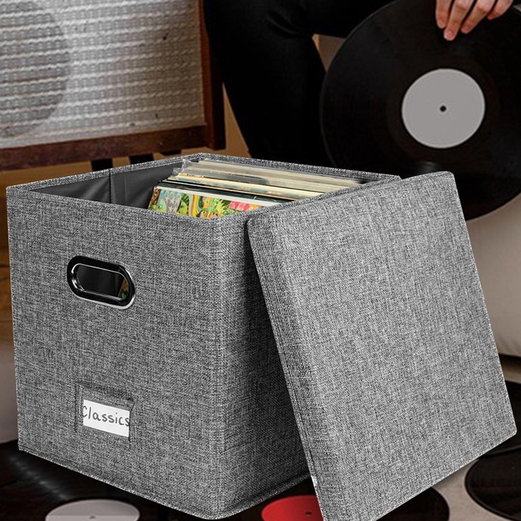 Record Organizer Storage Stackable Album Storage Record Holder Office ...