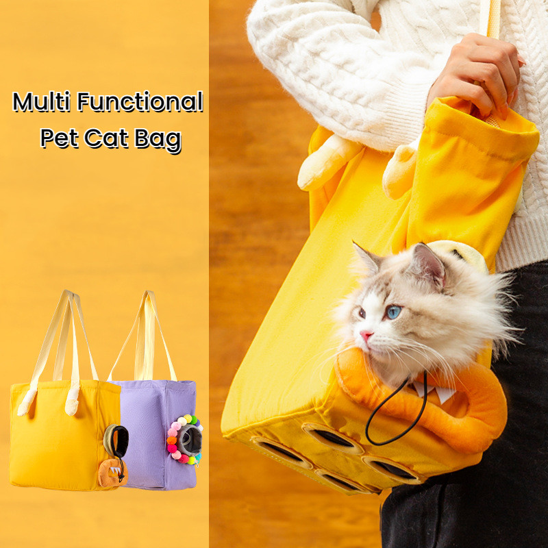 Cat Outing Bag Four Legged Ground Penetrating Cat Bag One Shoulder Pet ...