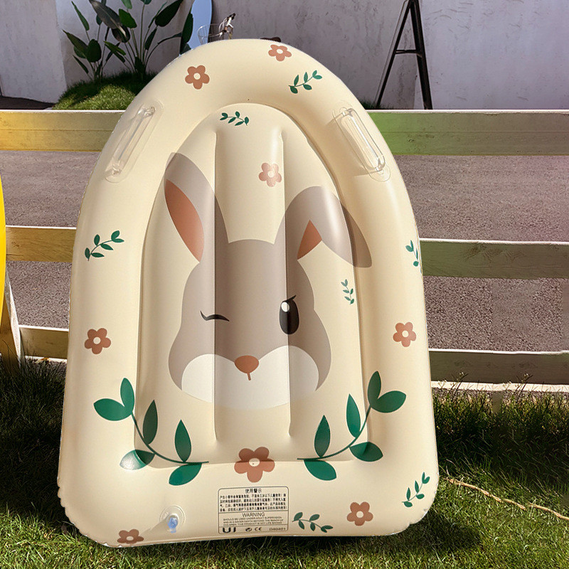 Cartoon Bear/bunny Pattern Swimming Ring Inflatable Pool Float for ...