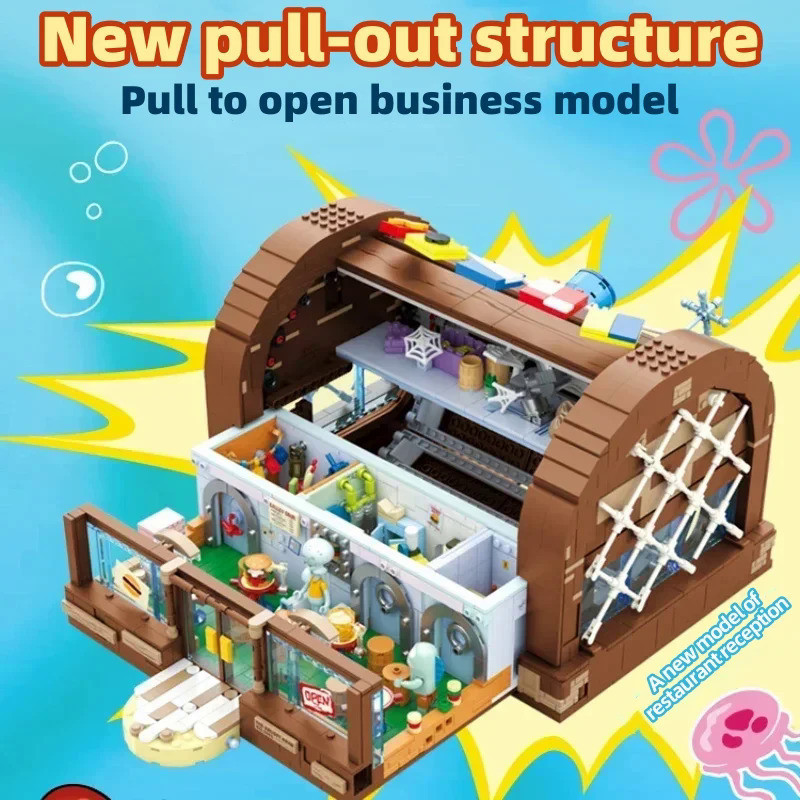 SpongeBob SquarePants Series Block Height Restoration Krusty Krab Scene ...