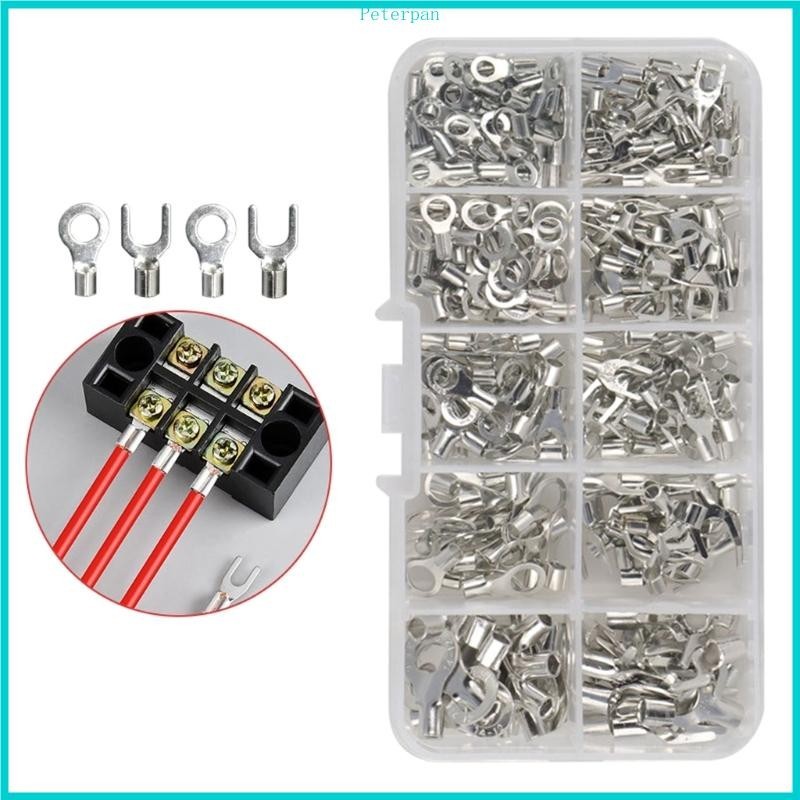 RPAN 320pcs Wire Crimp Connectors Non-Insulated Ring Fork U-Type ...