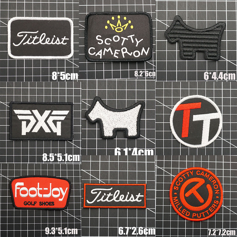 【Customized 】 AQ Embroidered golf logo morale badge 3D Velcro Patch ...