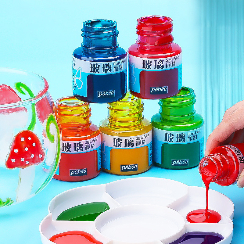 Bebio Stain Glass Paint Oil-Based Colors Retro Colorful Artist pigments ...