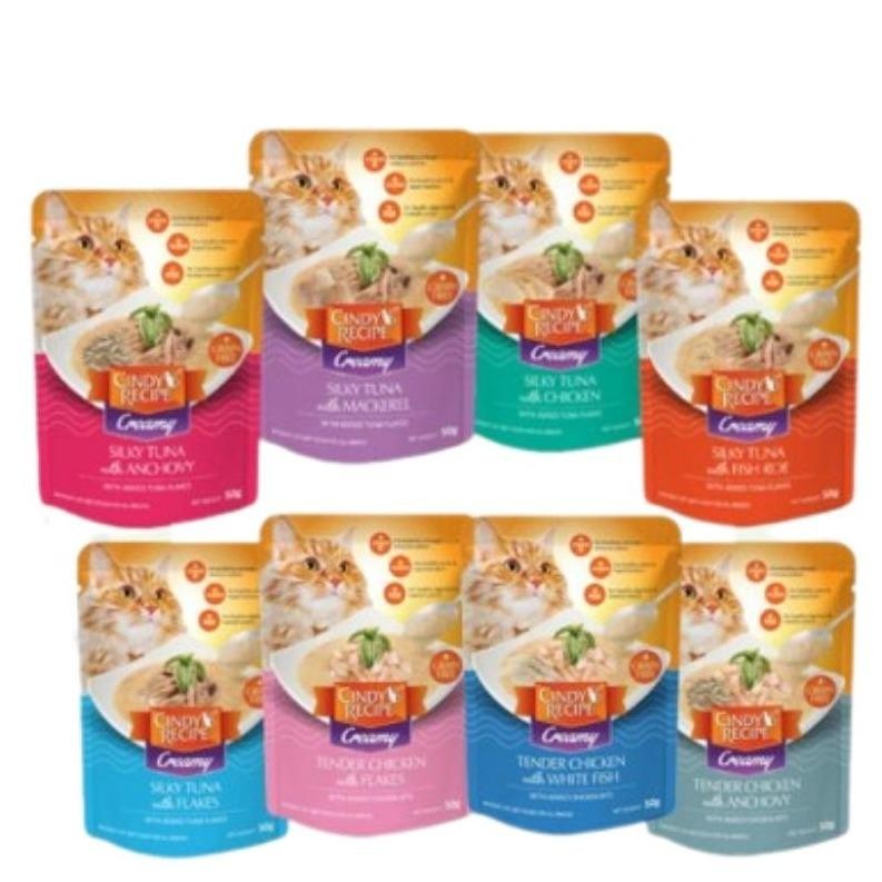 Cindy's Recipe Creamy Cat Wet Food 50G [Silky Tuna Chicken] | Shopee Malaysia