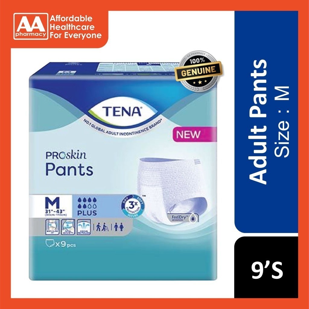 Tena Pants Plus M Size (9's) | Shopee Malaysia