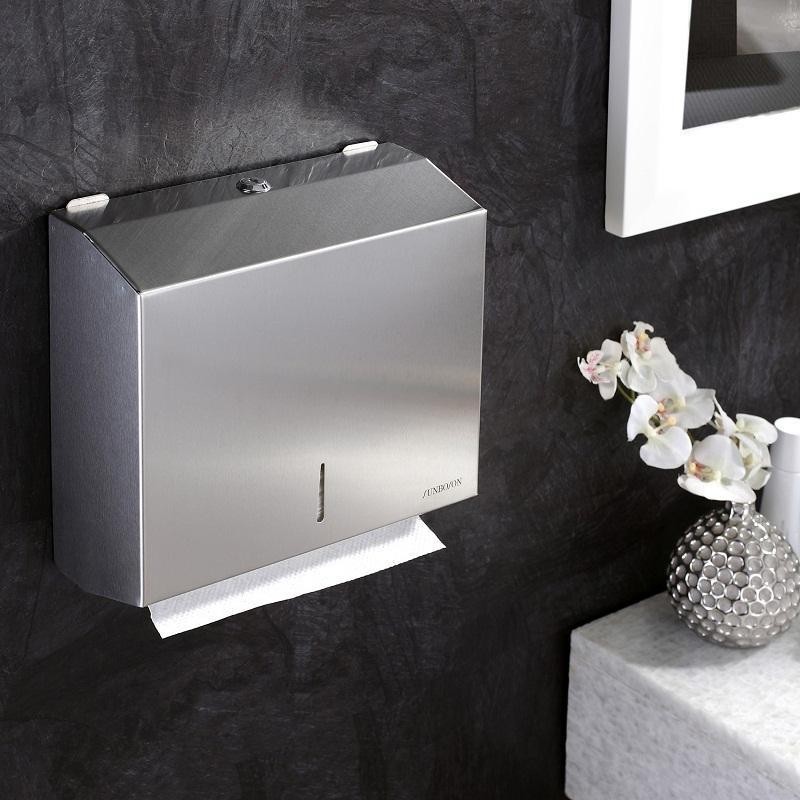 304 stainless steel Tissue Box Holder Paper Towel Dispenser Gold Public ...