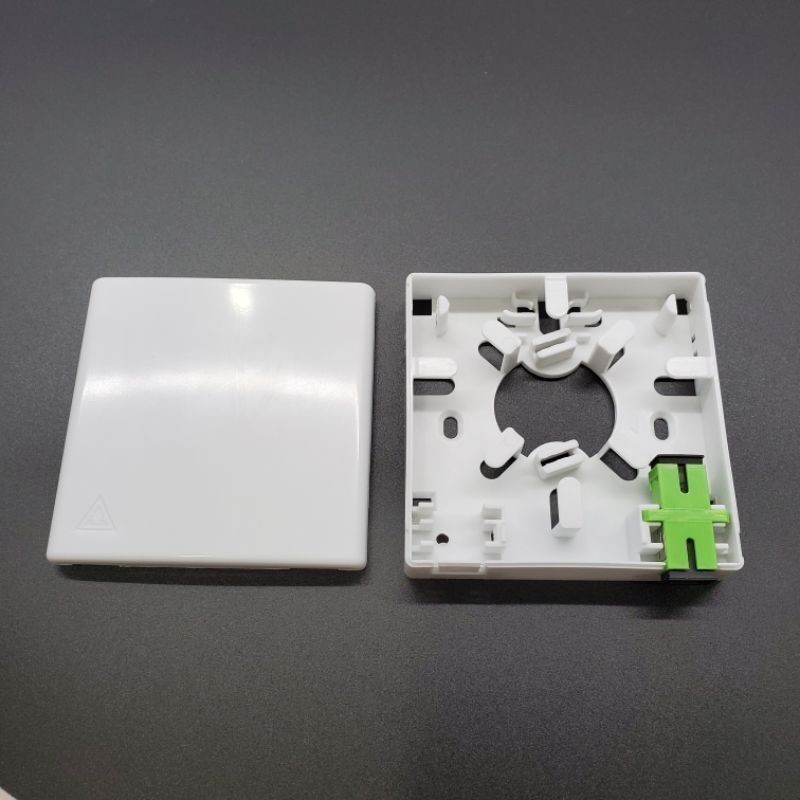 FWS Fiber Wall Socket 1/2/4/8 Ports FTTH Fiber Optic Terminal Box ...