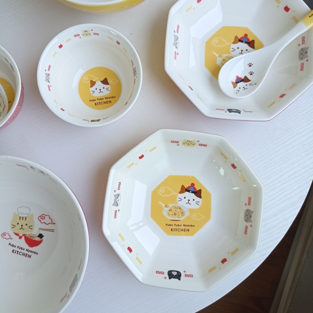 Japanese Tableware Japanese Single hapin Fuku Fuku Ceramic Tableware ...