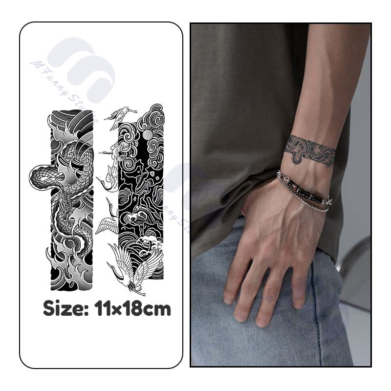 【MF Magic Tattoo】Temporary Tattoo Sticker Waterproof Long Lasting 15 ...