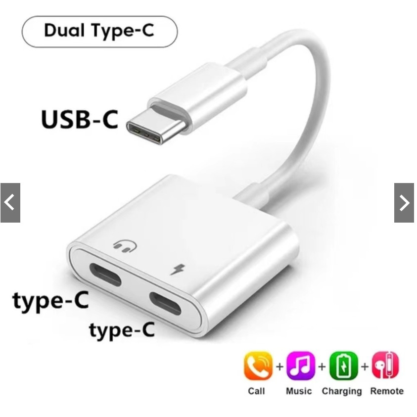 Type-c to (2 Type-c) OEM splitter cable. Split 1 Type C port into 1 ...