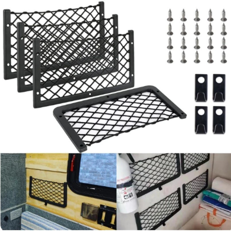 36*18CM Car Back Rear Trunk Storage Net Elastic Car Mesh Pocket Auto ...