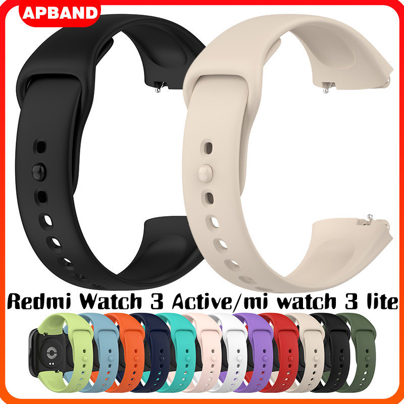 Silicone Strap for Redmi Watch 3 Active Smart Watch Redmi Watch Rubber Band Accessories for Mi ...
