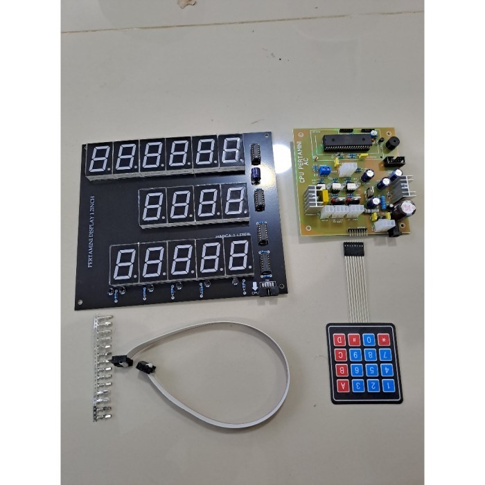 MESIN HIJAU MERAH Pom Mini AC Display CPU Set 7 Segments Bright Red ...
