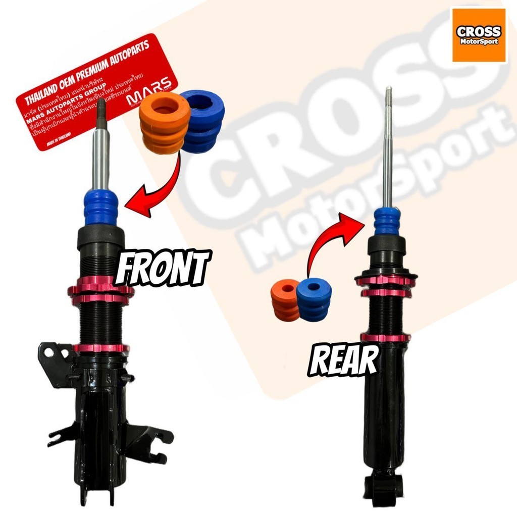 🔥 MARS 🔥 BLUE ABSORBER STOPPER BUMP STOPPER INNER SUB BUSH ABSORBER ...