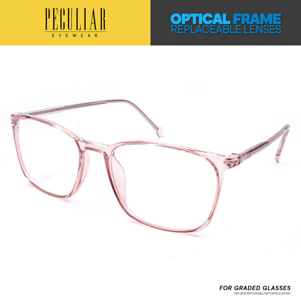Peculiar Eyewear NOAH Square Optical Frame For Graded Lens Replaceable ...