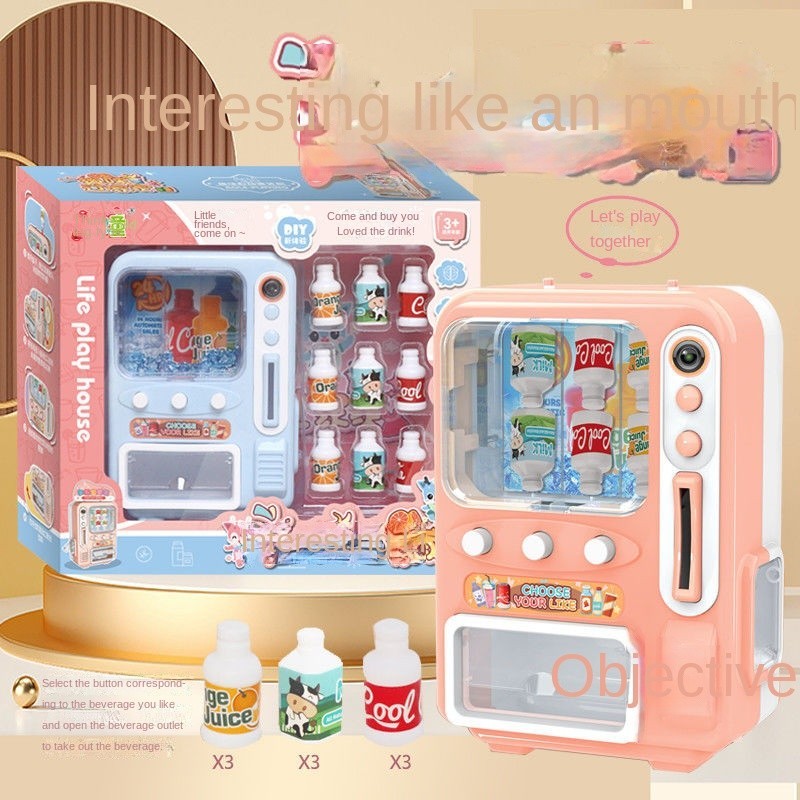 [24h Delivery] Fun Vending Machine Children Play House Simulation Coin ...