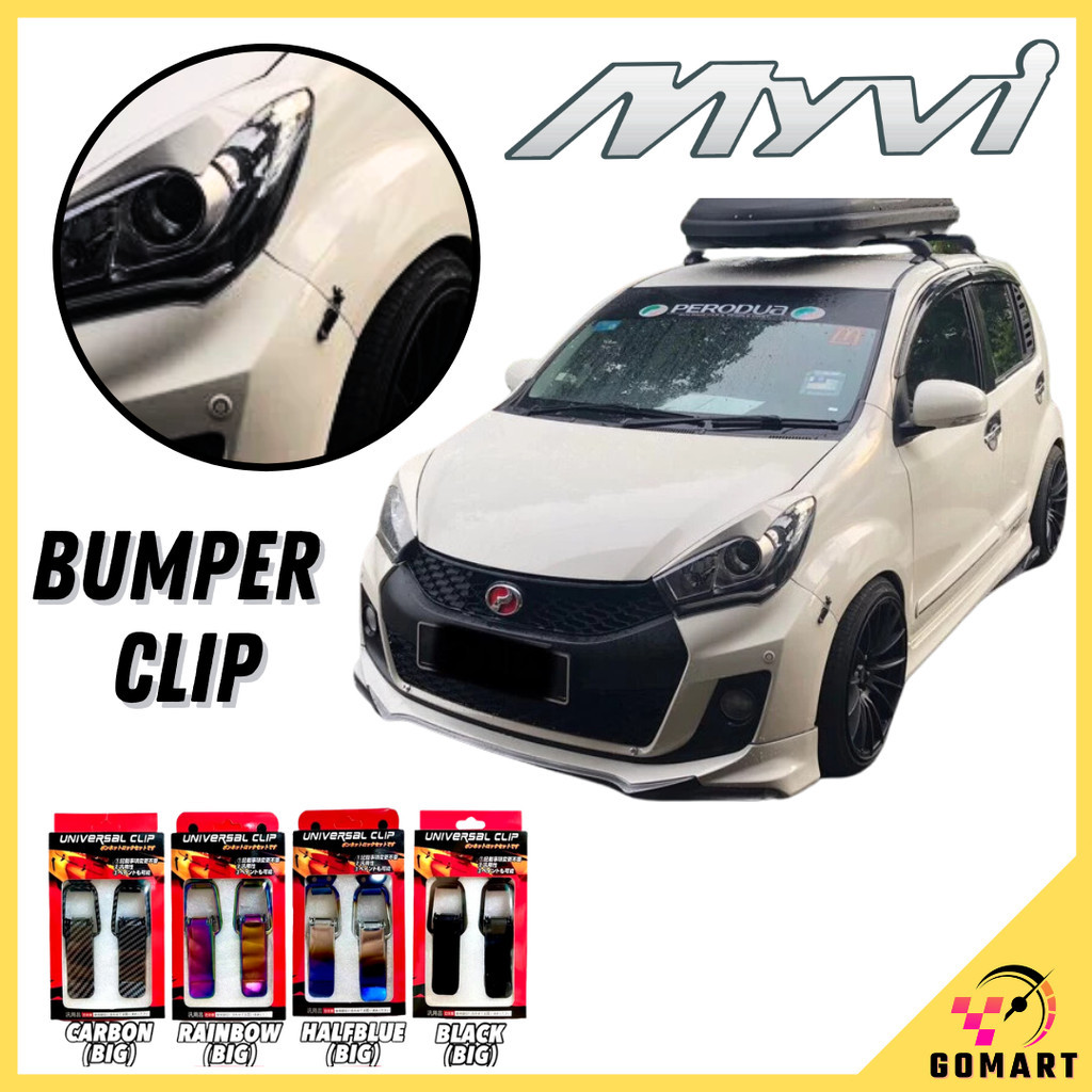 PERODUA MYVI FRONT REAR BUMPER BONNET CLIP 2PCs Bodykit Spoiler Bonet ...