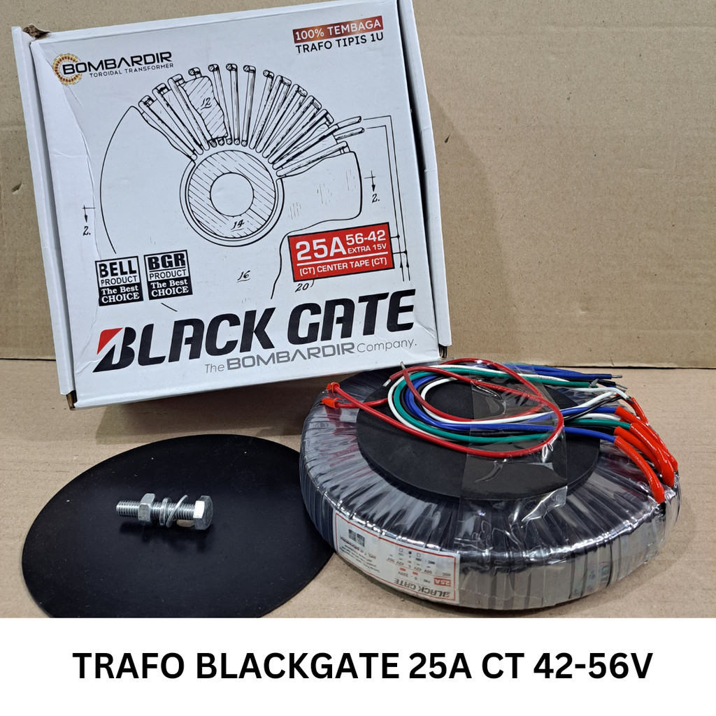 Blackgate Donut Toroidal Transformer 25A 25 Ampere CT 65v 47volt Thin ...