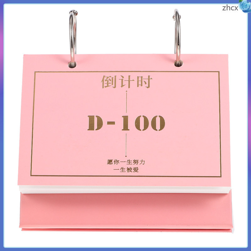 Desk Calendars Standing Countdown Schedule 100 Day Easel Desktop Paper ...