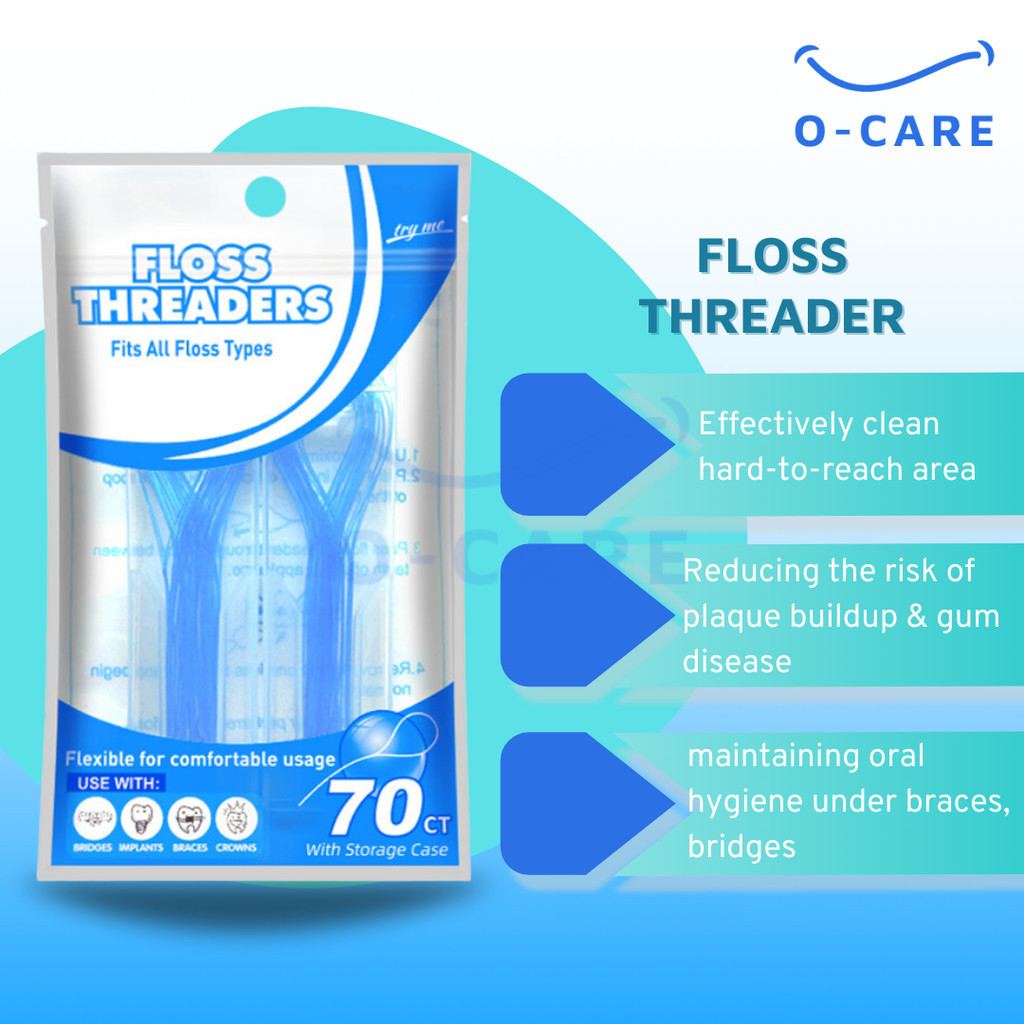 70ct Dental Floss Threaders for Braces Bridges Implants | Shopee Malaysia