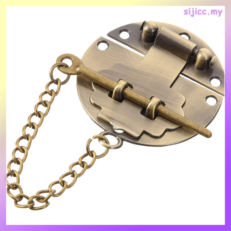 Small Latch Hasp Lock Cabinet Suitcase Gift Box Buckle Chain Duckbilled ...