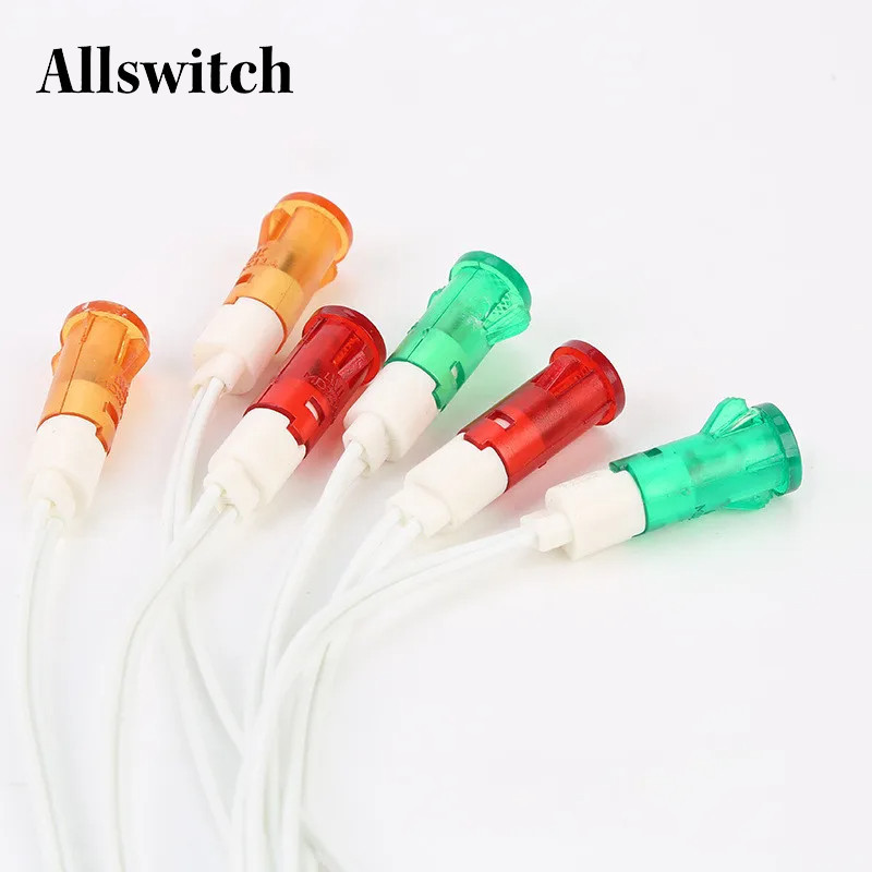 5Pcs Signal Indicator MDX-11A MDX-14A Signal Lamp Panel Mounting Neon ...