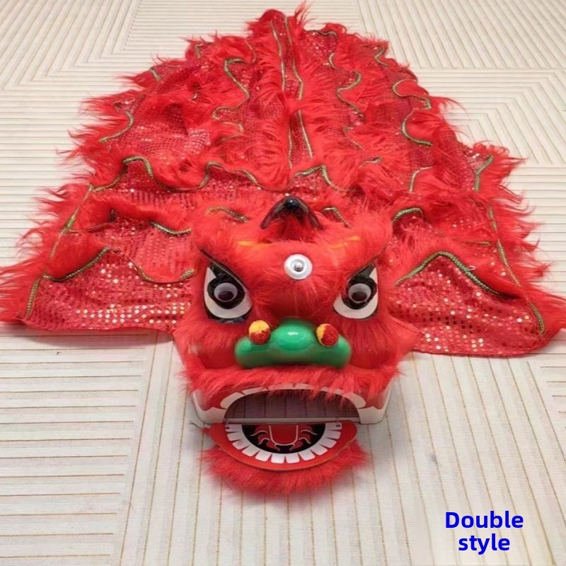 2-15 Years Old Children Lion Dance Lion Head Handmade Student Lion ...
